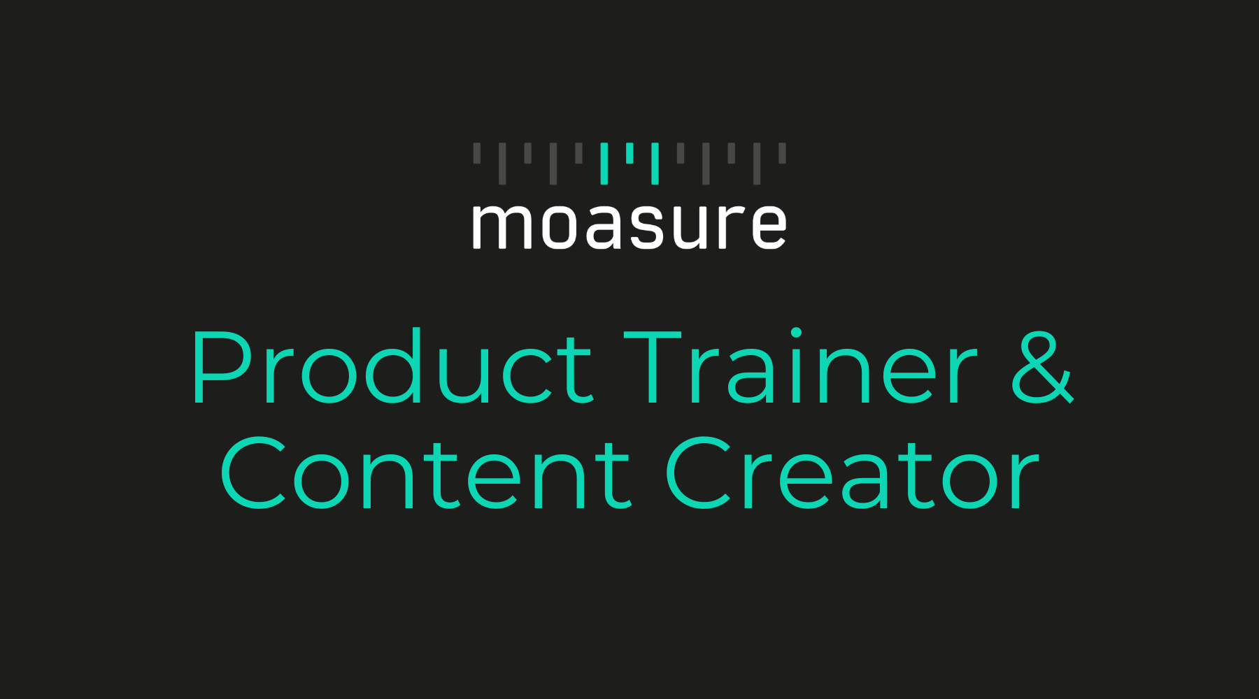 Product Trainer & Content Creator – Moasure Canada